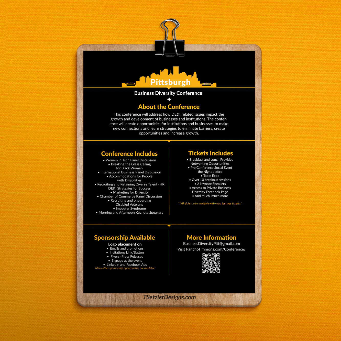 Pittsburgh Business Diversity Conference Flyer | TSetzler Designs